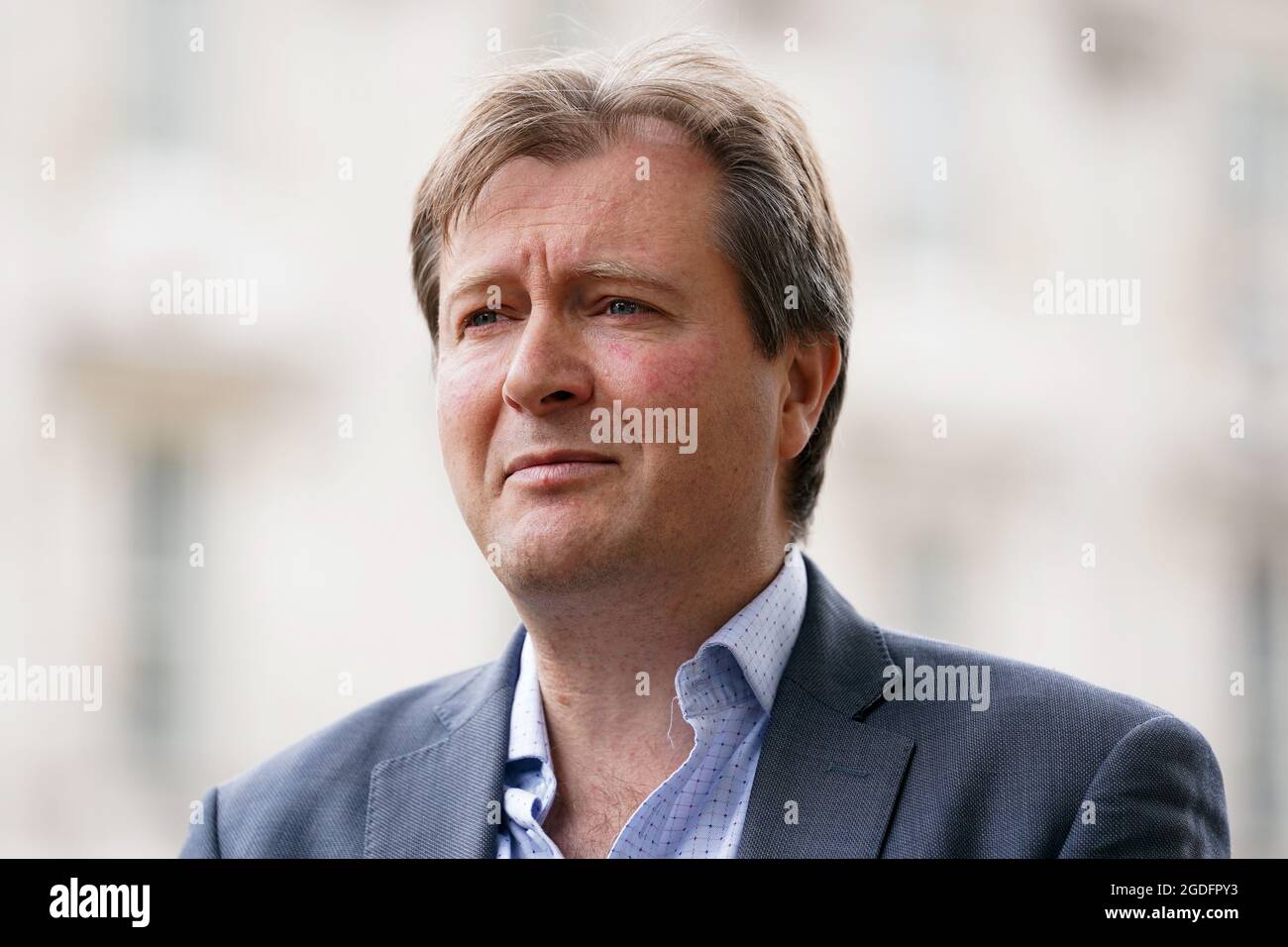 Richard Ratcliffe speaks to the media after joining the family of ...