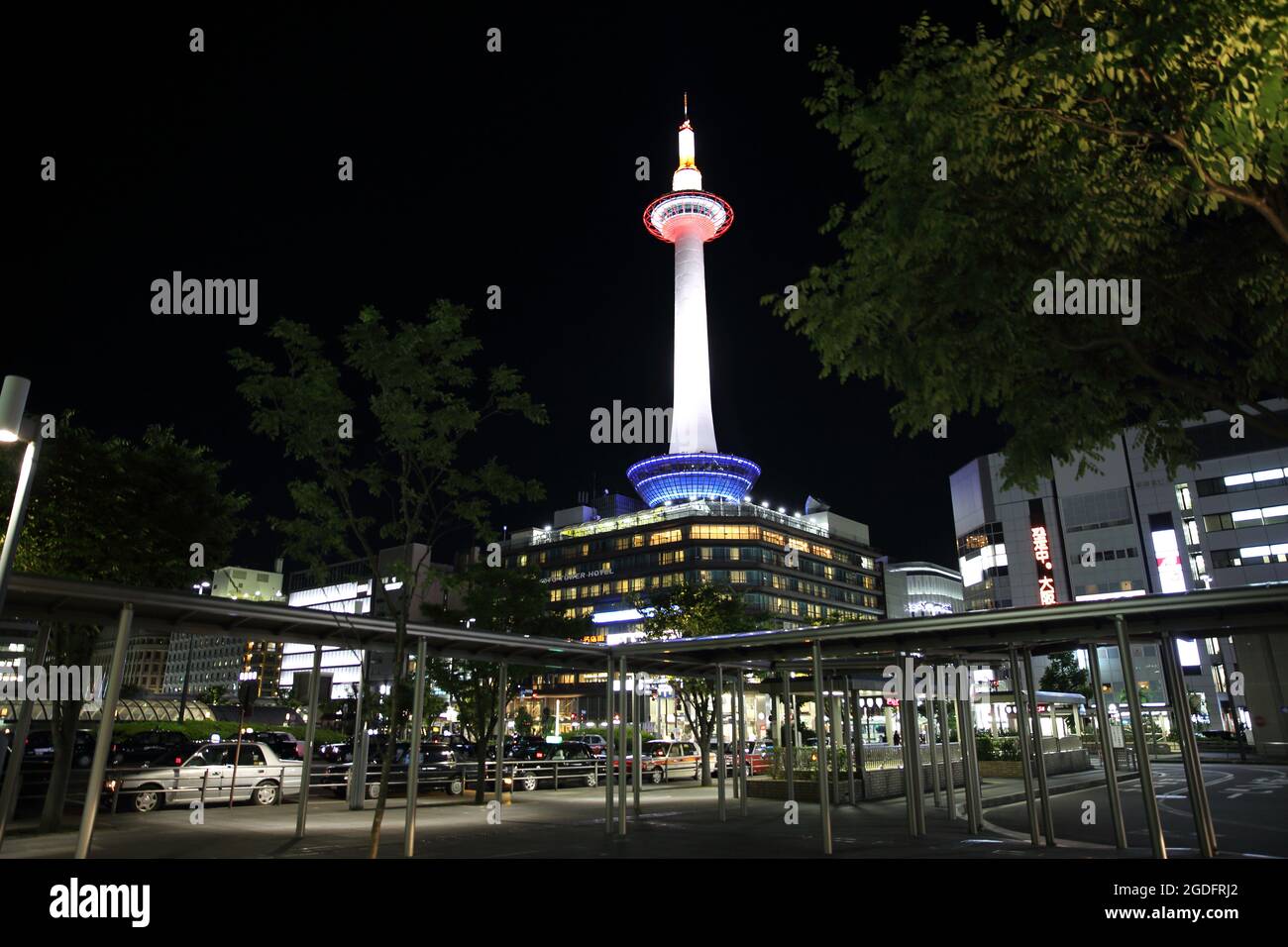 Japan kyoto station night view hi-res stock photography and images - Alamy