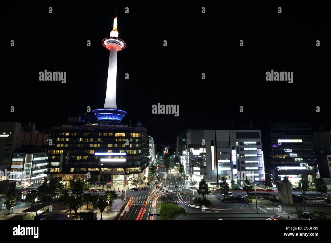 Japan kyoto station night view hi-res stock photography and images - Alamy