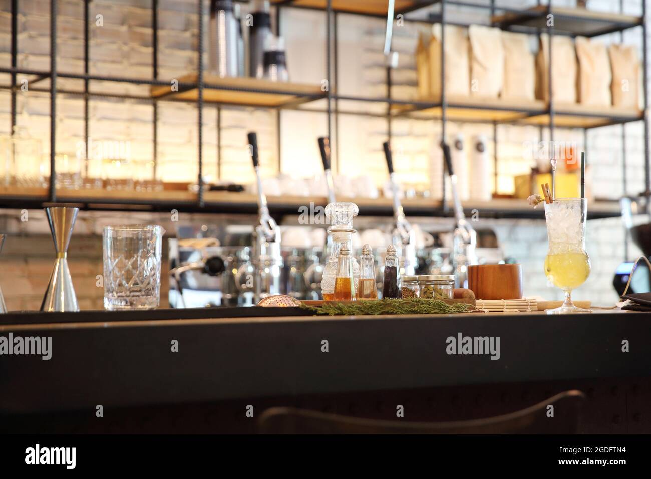 Cool coffee shop interior hi-res stock photography and images - Alamy