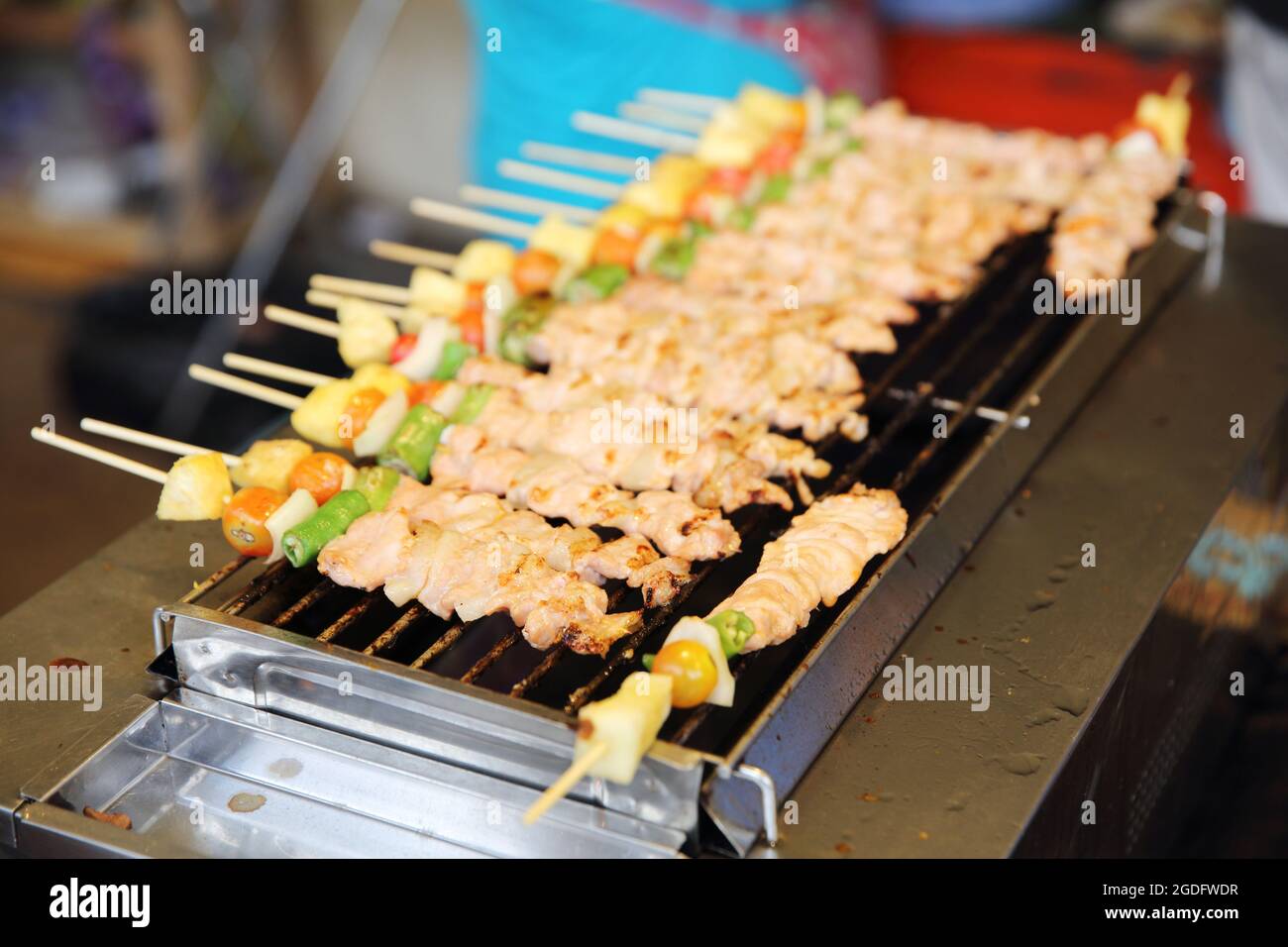 barbeque in local market Stock Photo - Alamy
