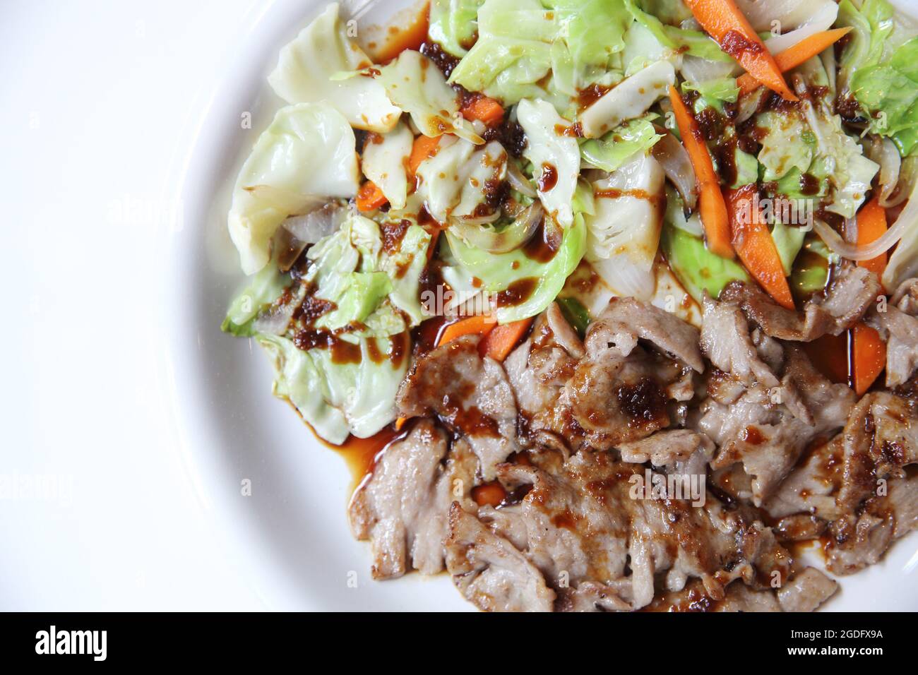 Beef yakiniku in close up , Japanese food Stock Photo - Alamy