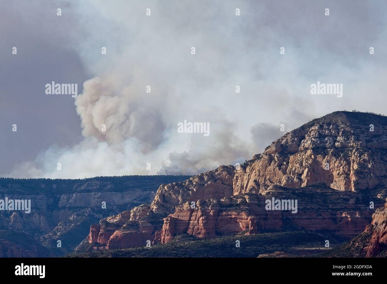 Fire flames smoke distance hi-res stock photography and images - Alamy