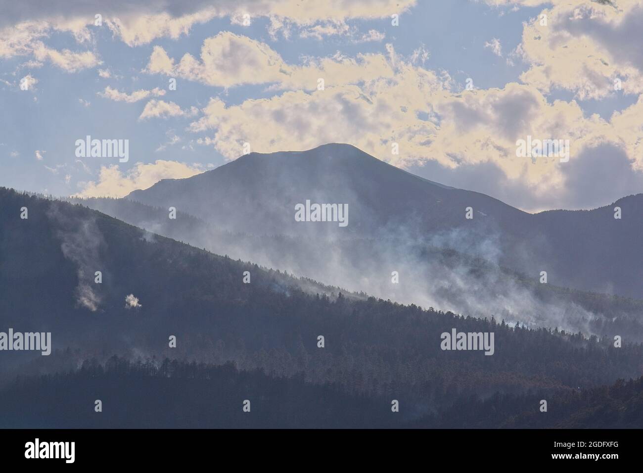 Fire flames smoke distance hi-res stock photography and images - Alamy