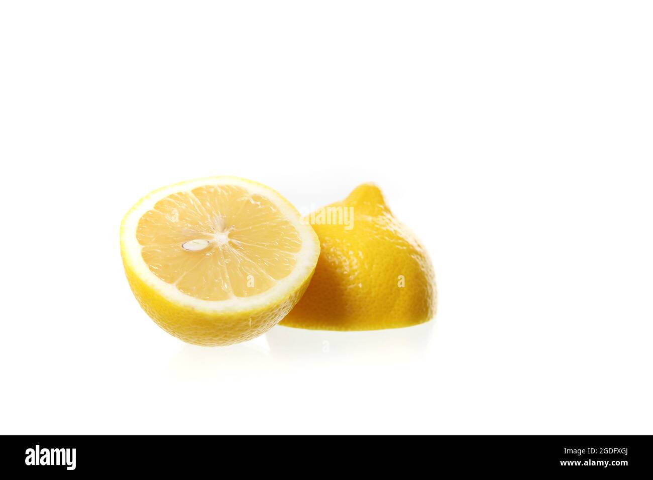 Lemon isolated in white background Stock Photo - Alamy