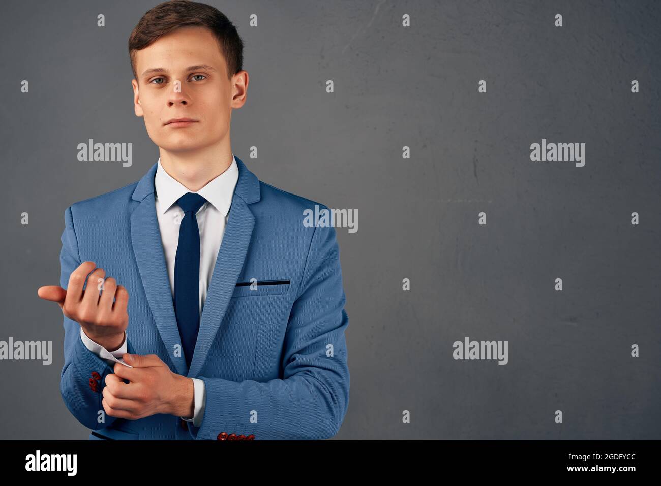 business man in suit manager office self-confidence work Stock Photo ...