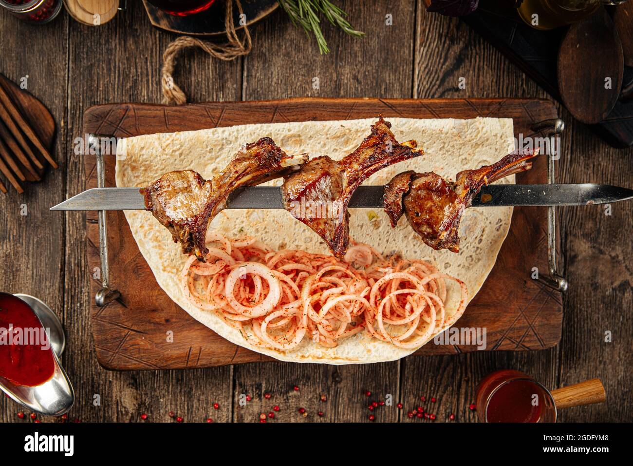 Lamb shashlik hi-res stock photography and images - Alamy