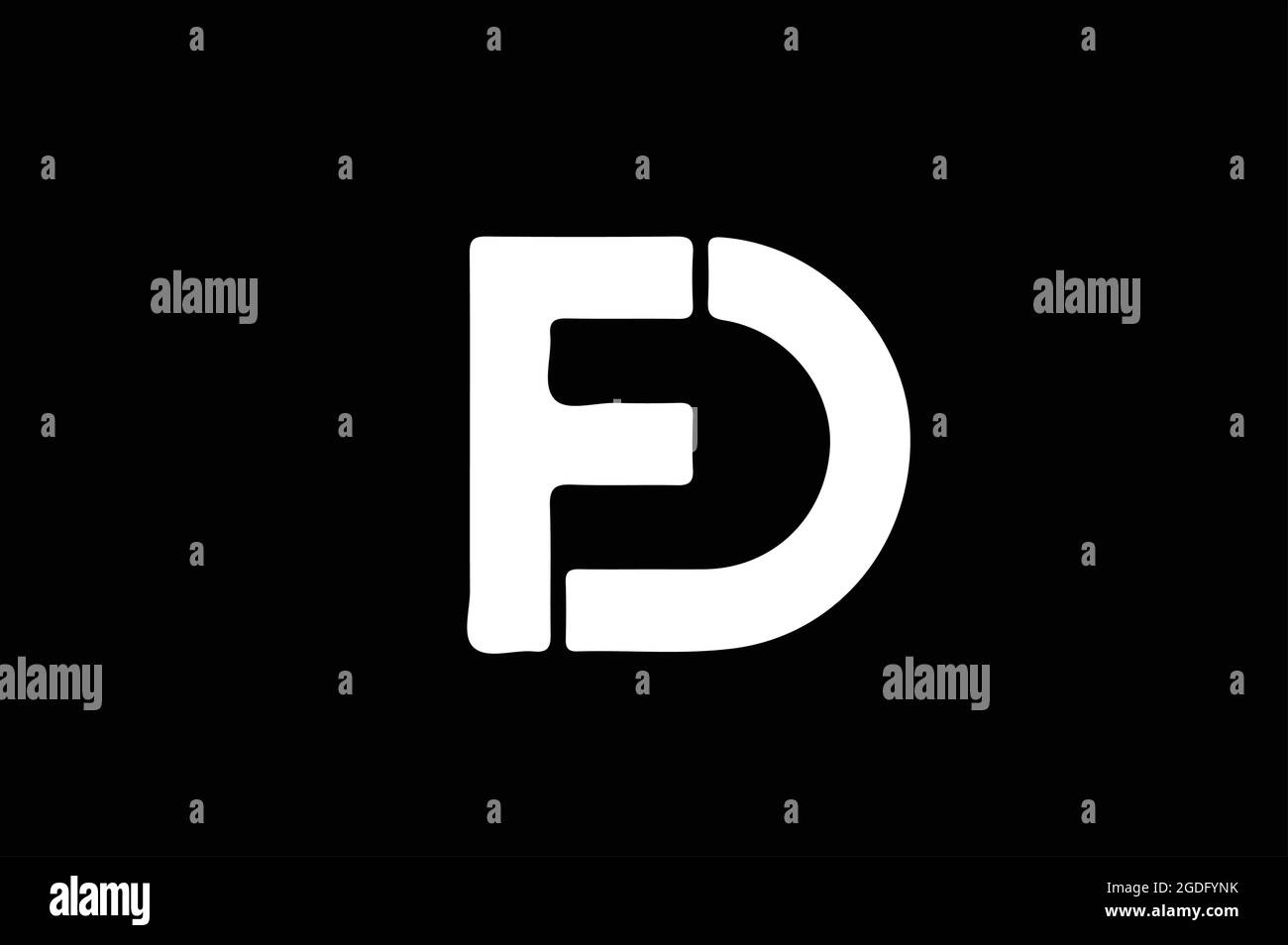 FD logo combination design suitable for a company - Vector Stock Vector ...