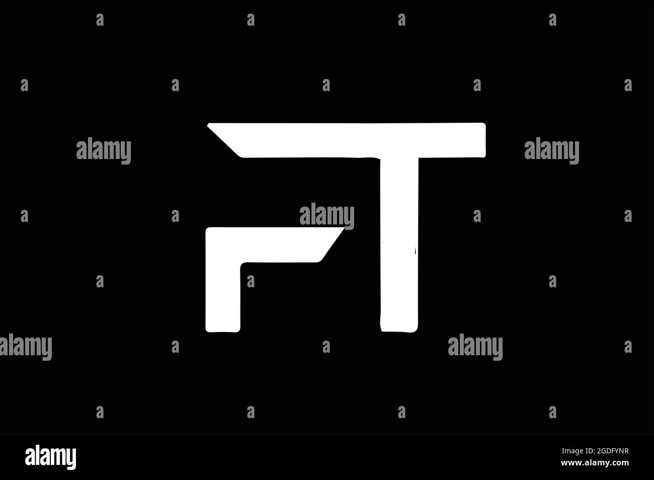 FT logo combination design suitable for a company - Vector Stock Vector ...