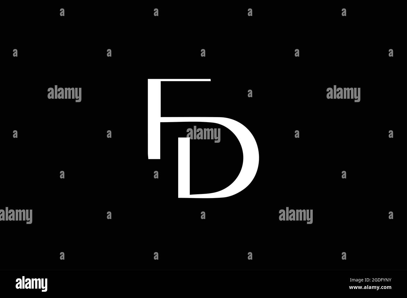 FD logo combination design suitable for a company - Vector Stock Vector ...