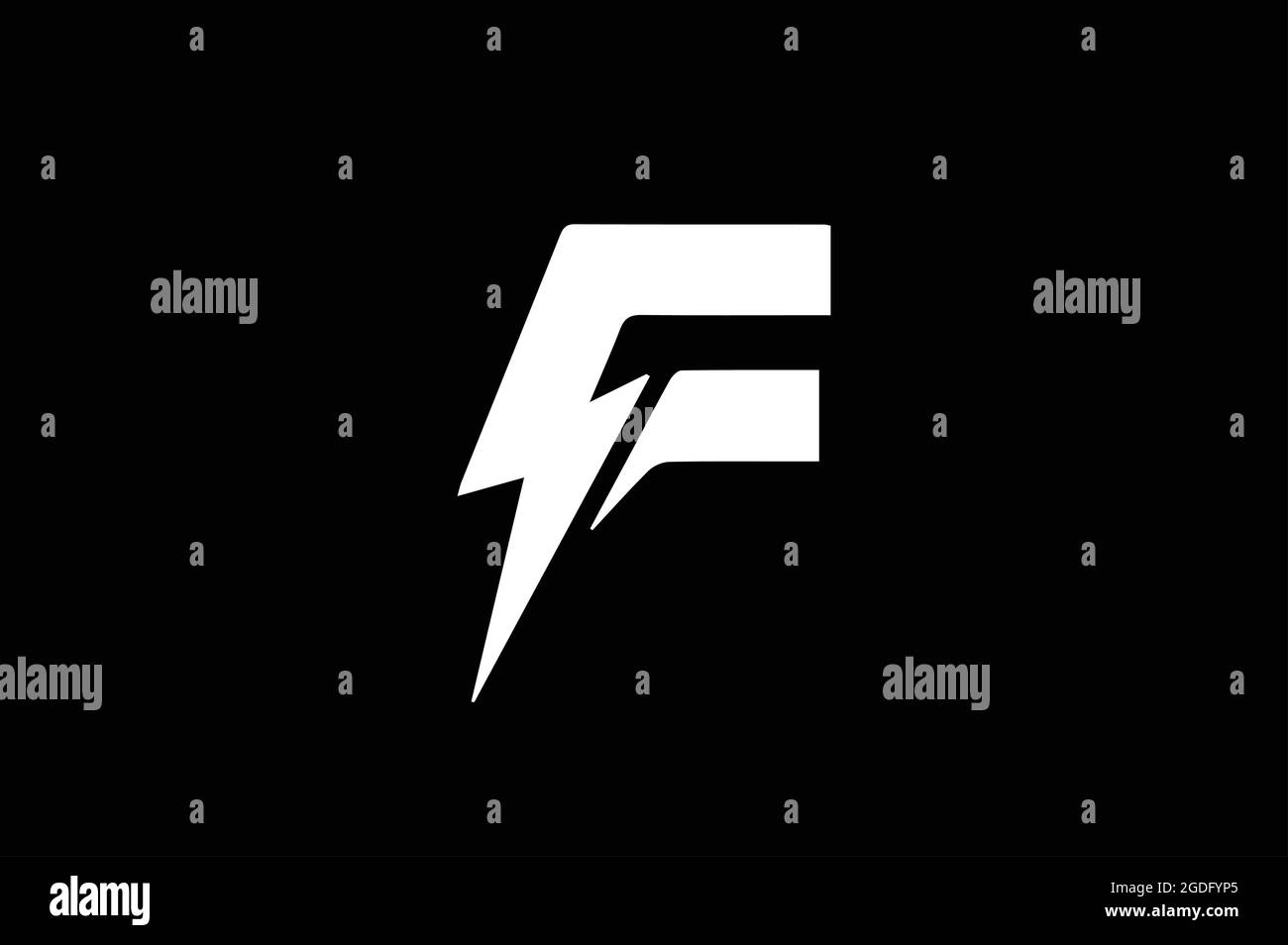 F logo combination design suitable for a company - Vector Stock Vector ...