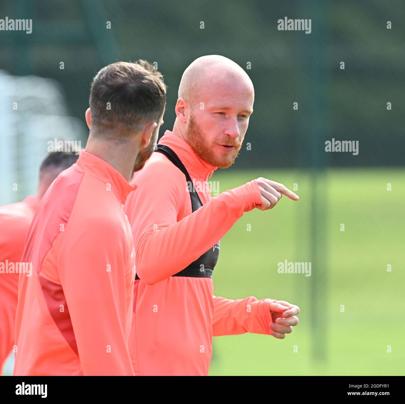 Oriam Sports Centre Edinburgh.Scotland UK.13th Aug-21 Hearts Liam Boyce ...