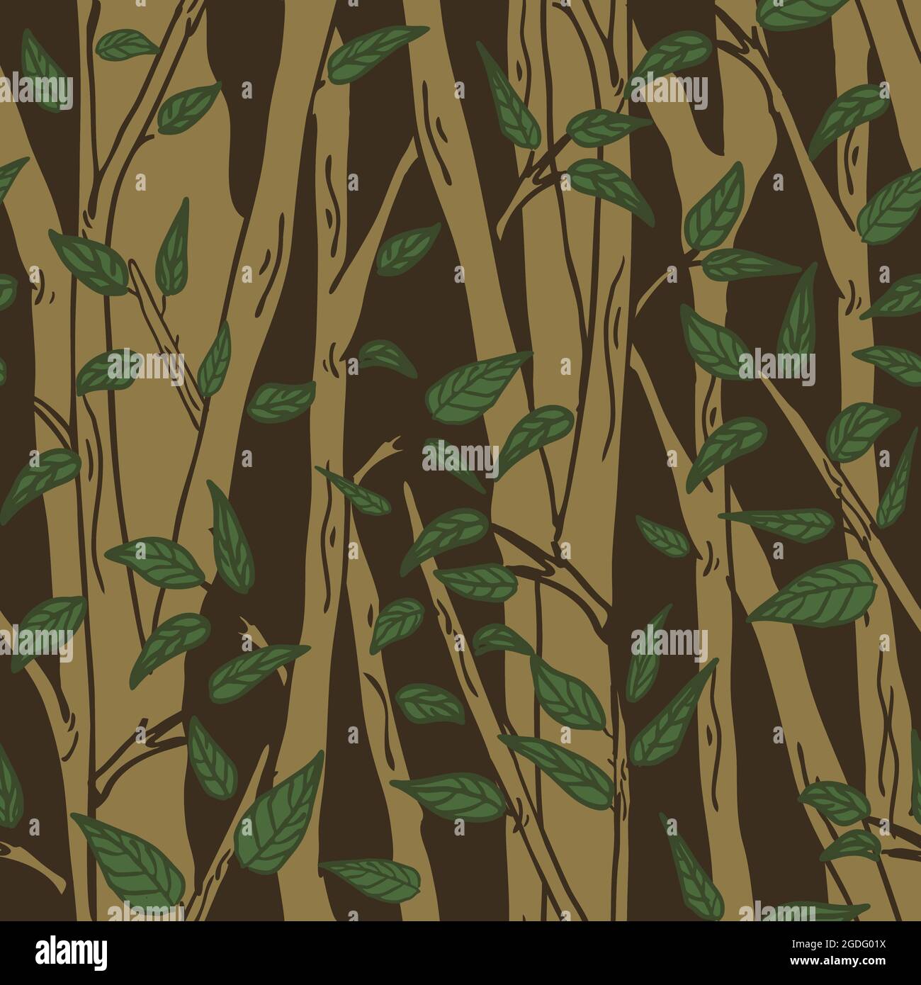 Woodland trunks Stock Vector Images - Alamy