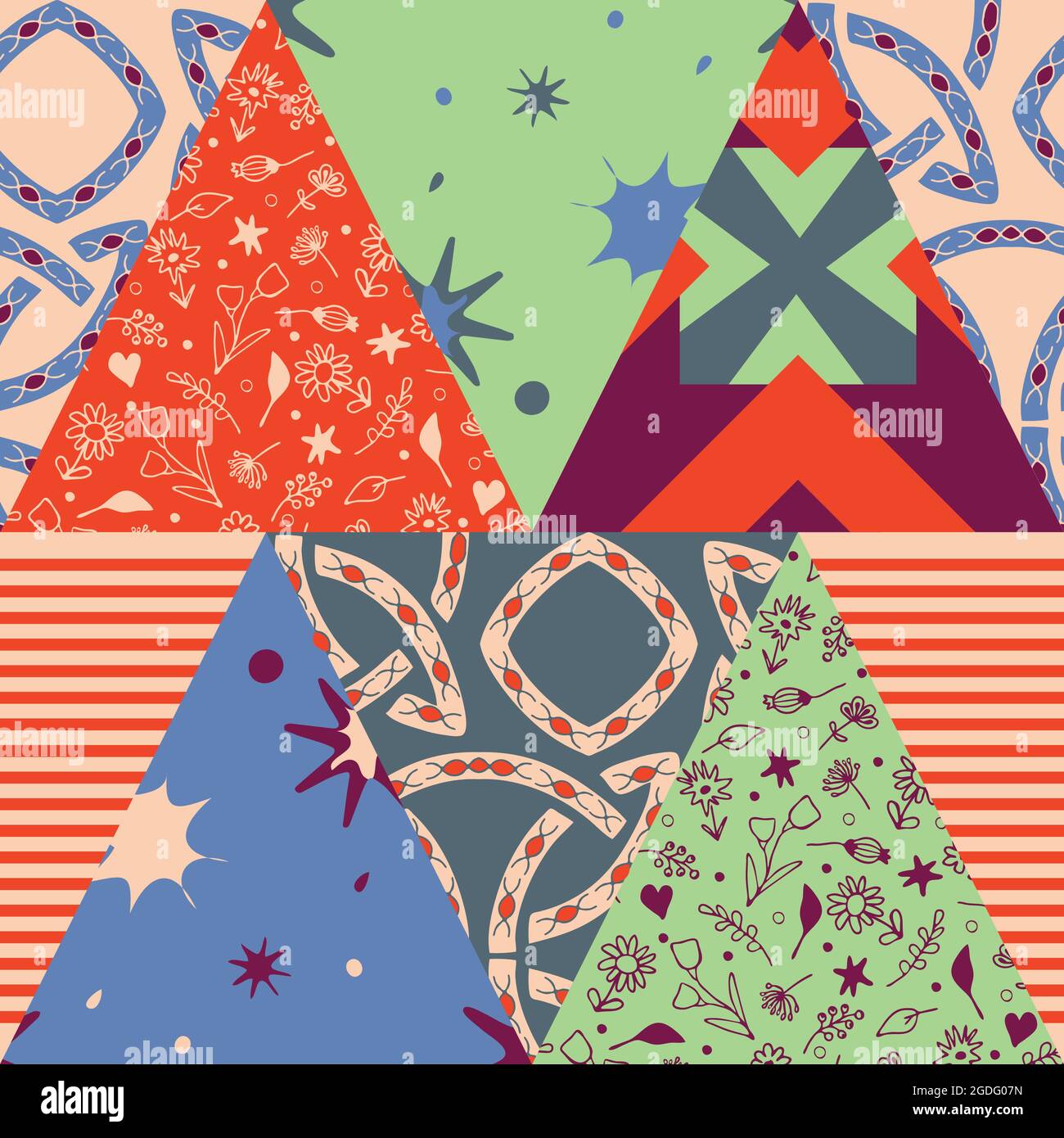 Granny square Stock Vector Images - Alamy