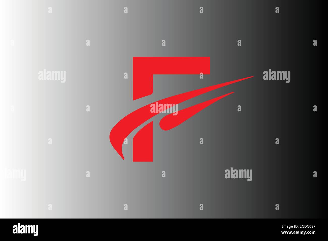 F logo combination design suitable for a company - Vector Stock Vector ...