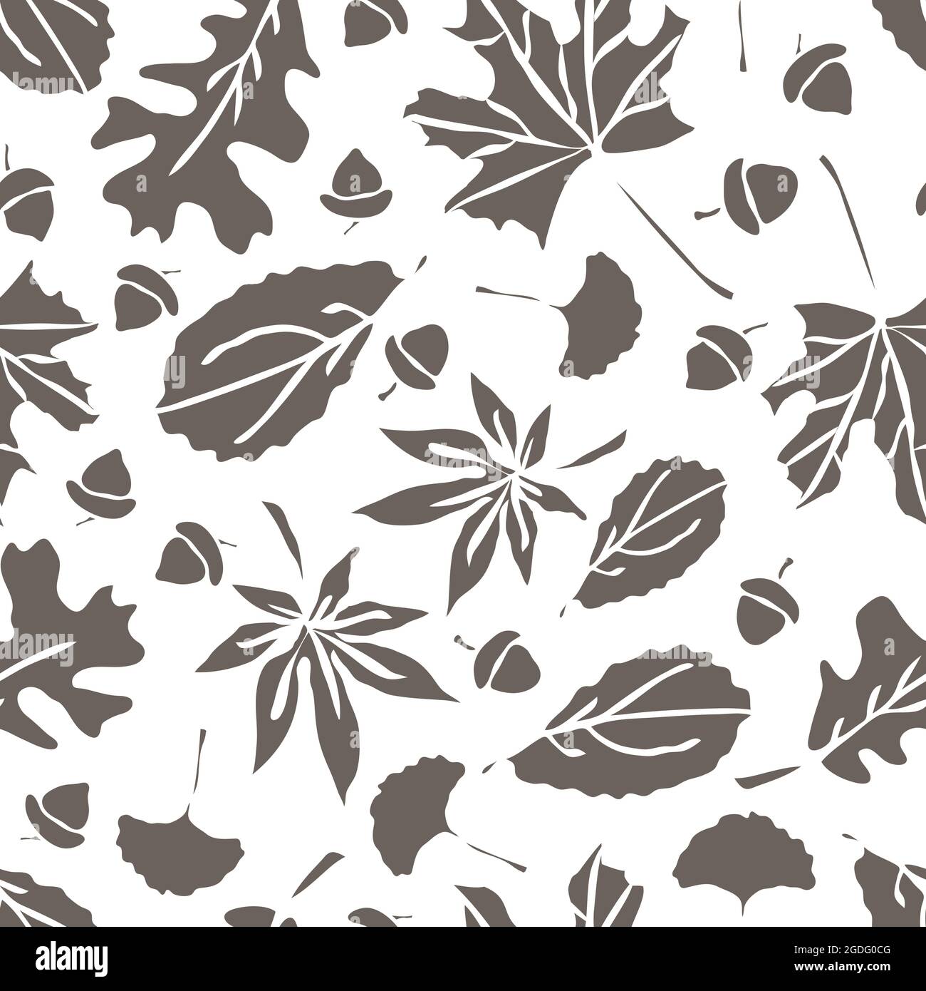 Decorative silver leaves Stock Vector Images - Alamy