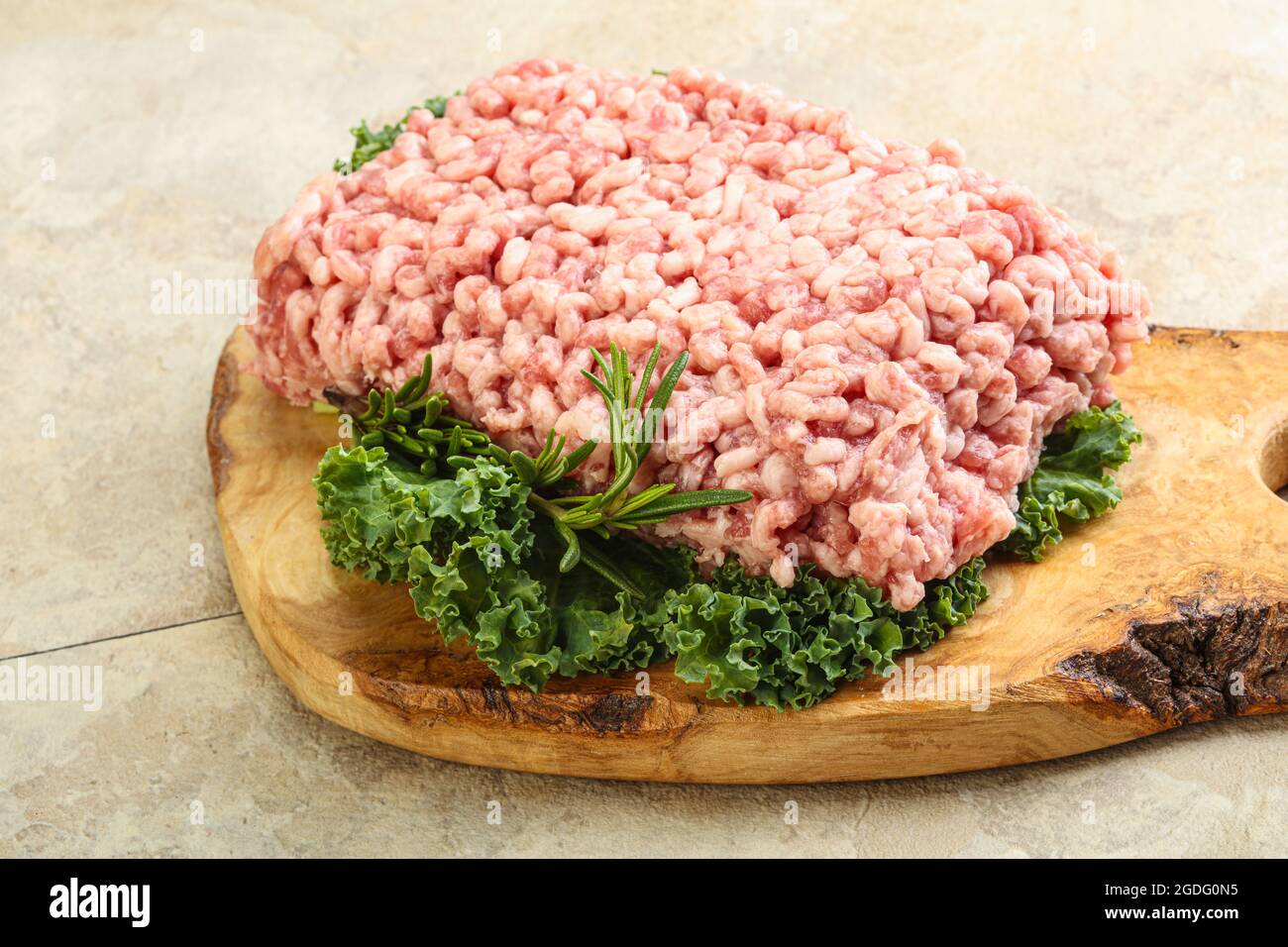 Raw fat pork minced meat for cooking Stock Photo - Alamy