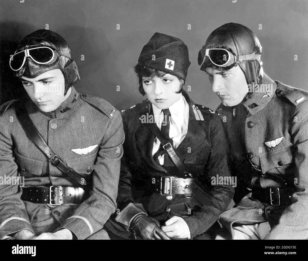 RICHARD ARLEN, CLARA BOW and CHARLES "BUDDY" ROGERS in WINGS (1927 ...