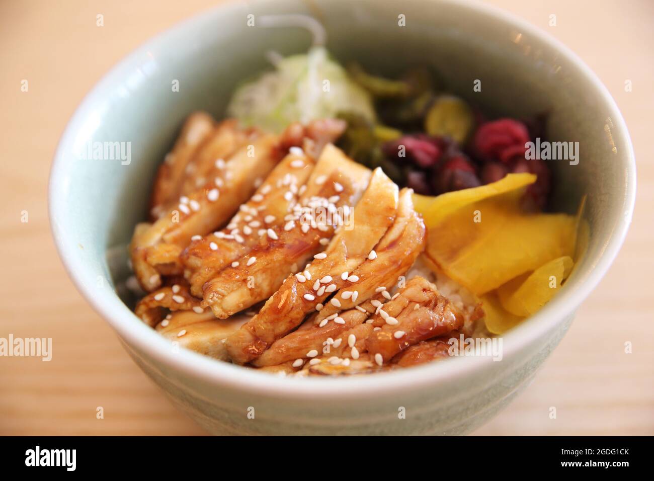 Food teriyaki chicken rice hi-res stock photography and images - Alamy