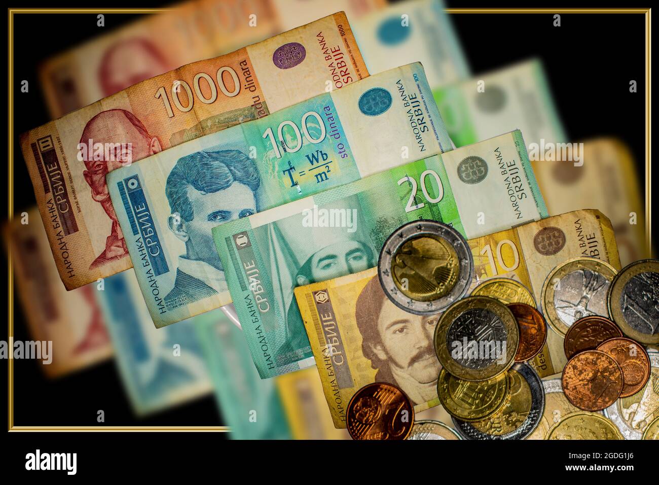 Finacial : Mixed currency Stock Photo - Alamy
