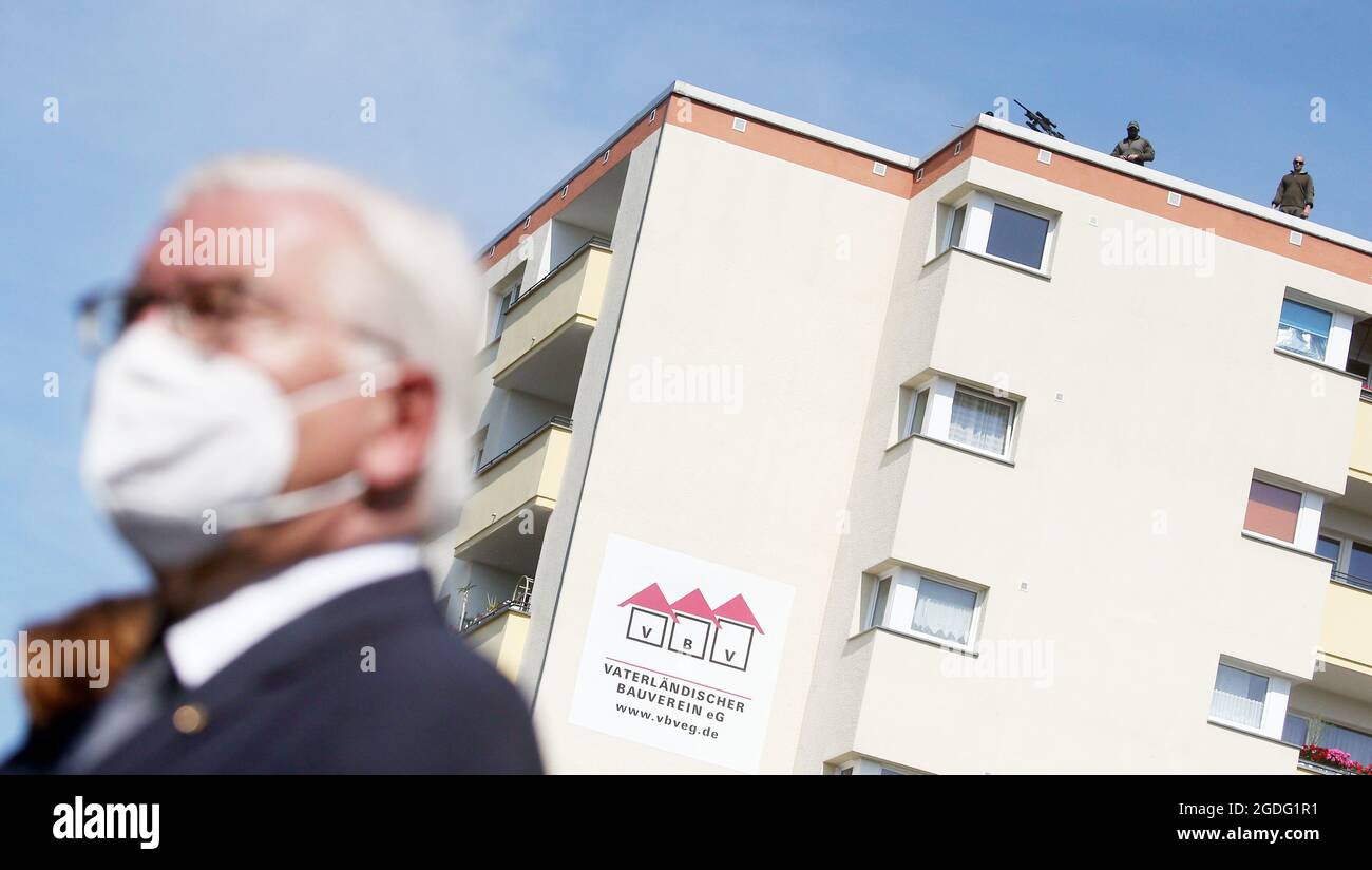 Berlin, Germany. 13th Aug, 2021. Under tightened security conditions ...