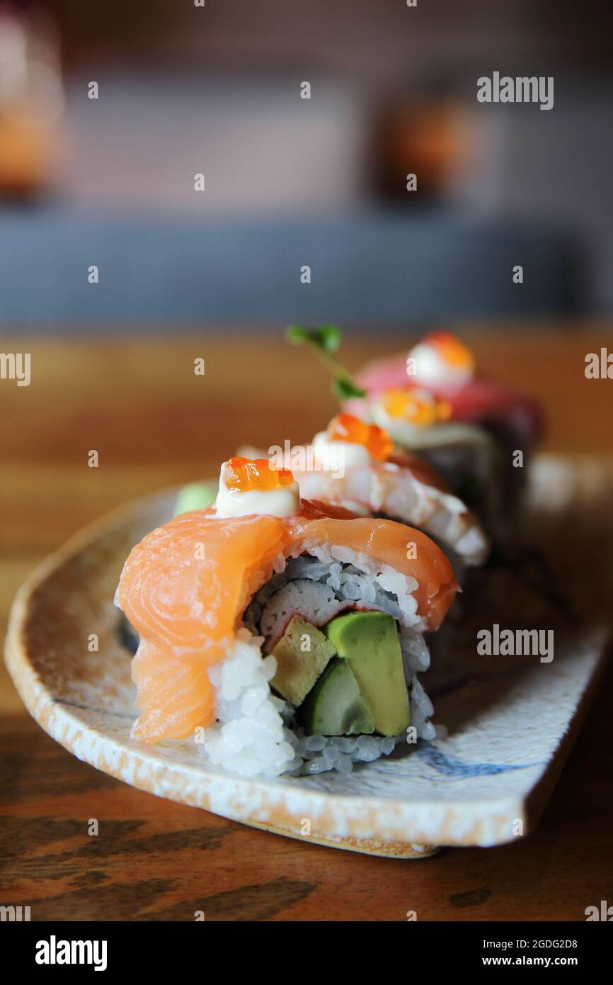 Japanese food mixed maki sushi hi-res stock photography and images - Alamy