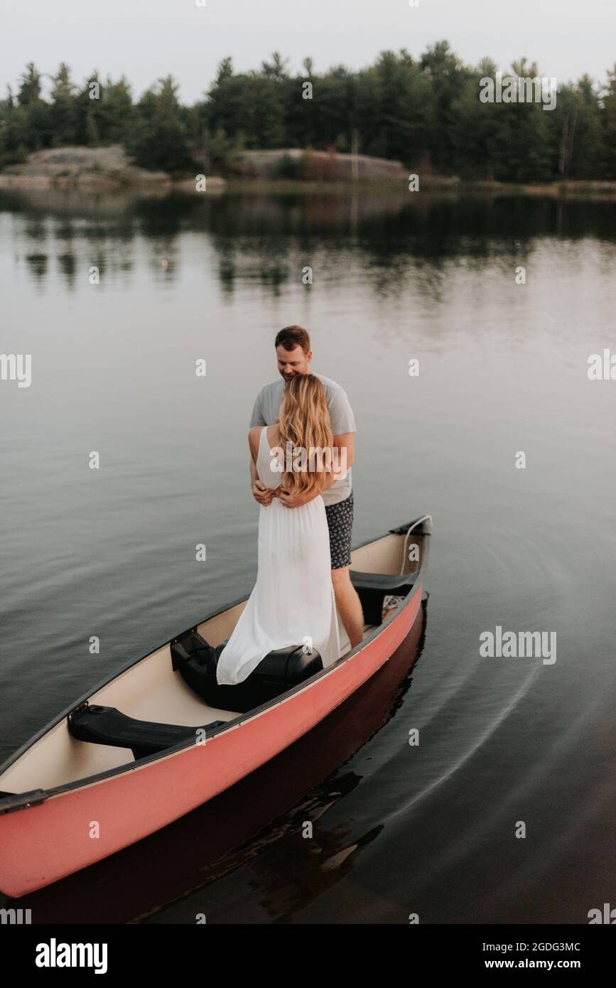 Woman Standing On Boat High Resolution Stock Photography and Images - Alamy