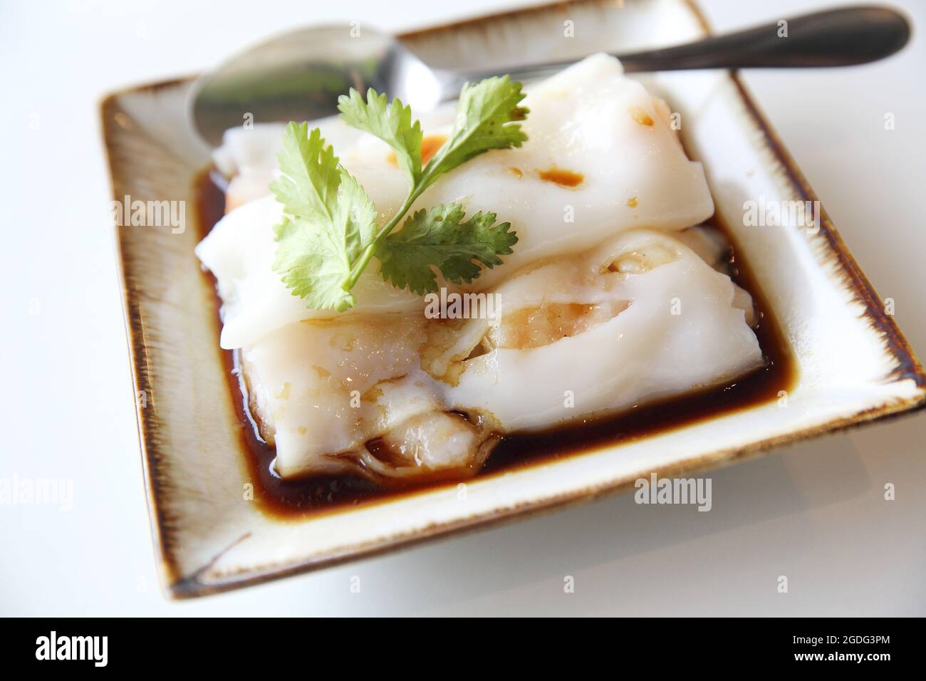 Chinese shrimp spring rolls isolated in white background Stock Photo ...