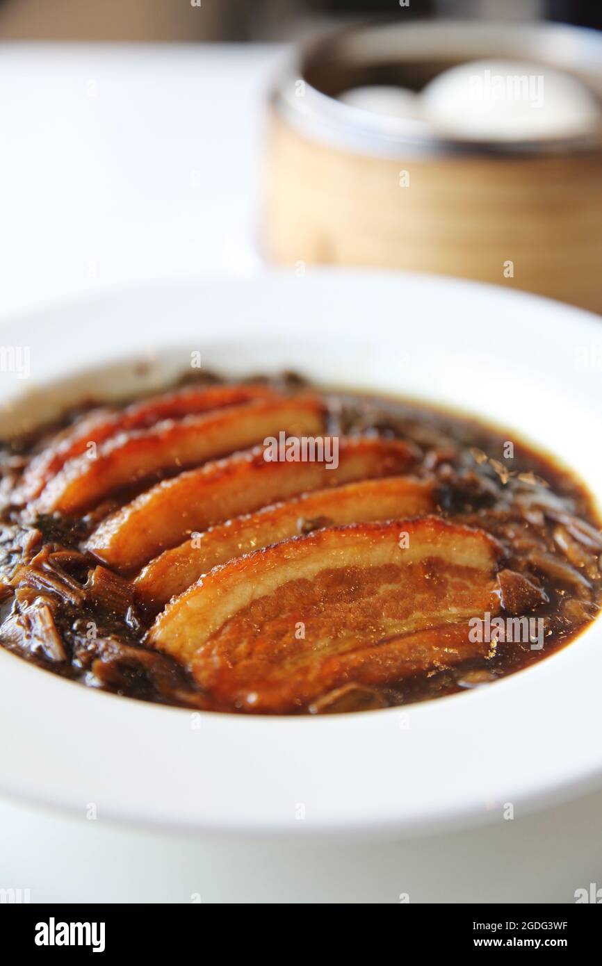 Boiled belly pork Chinese food style Stock Photo - Alamy