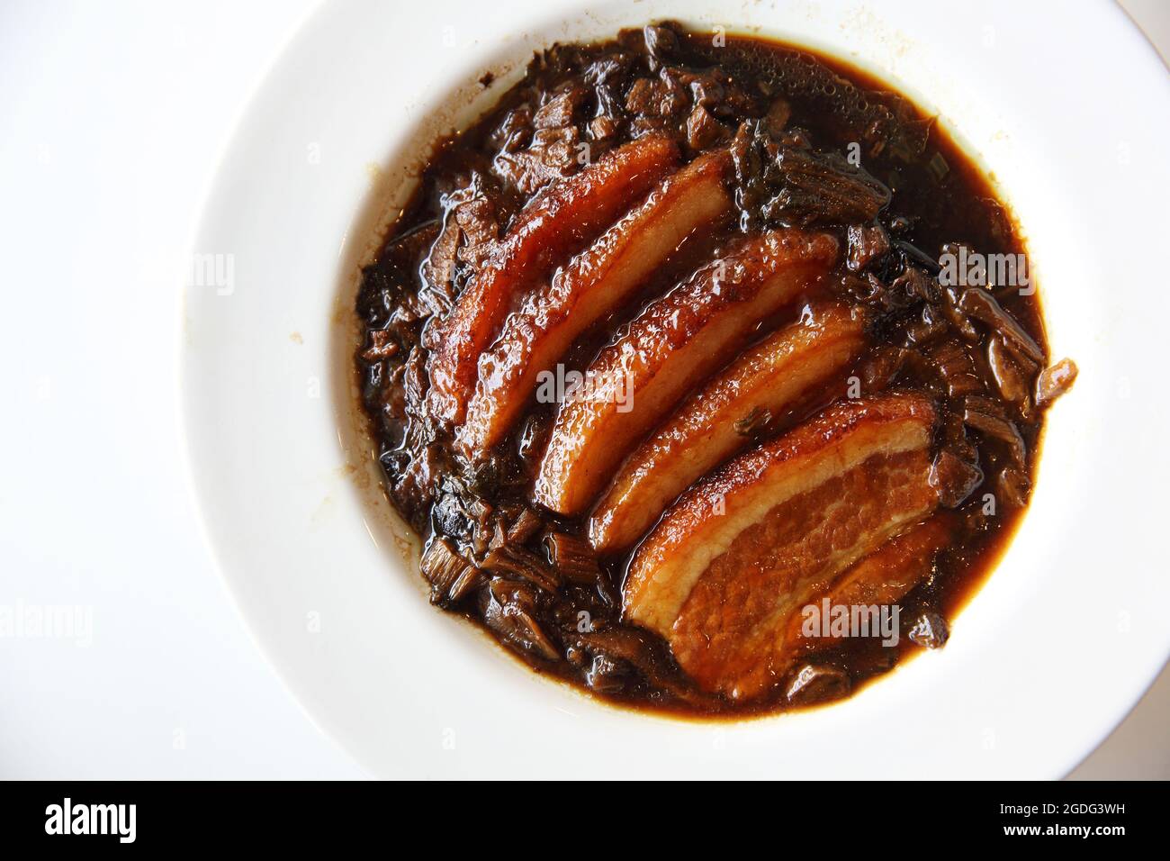 Boiled belly pork Chinese food style Stock Photo - Alamy
