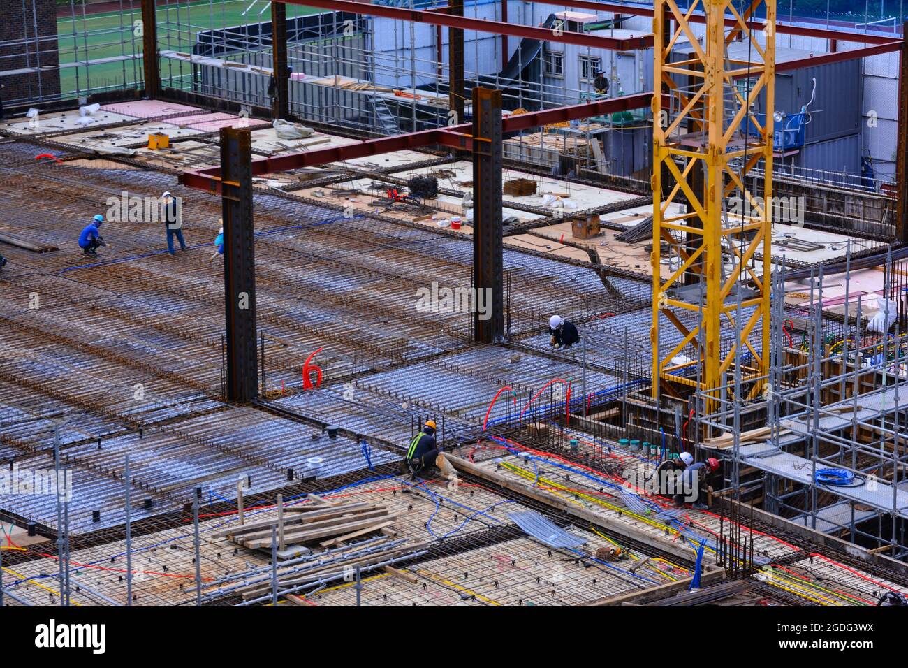 high-rise building construction site Stock Photo - Alamy