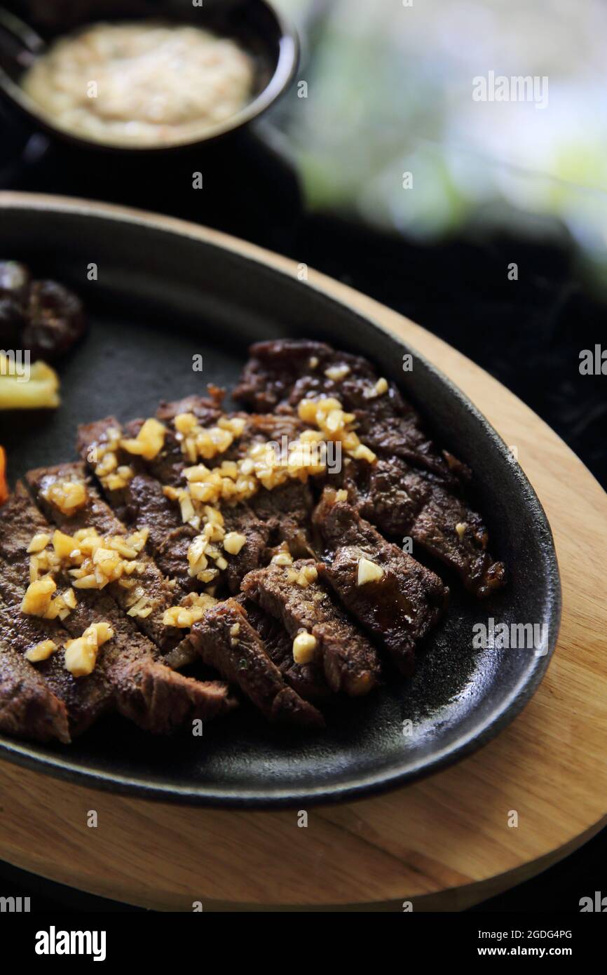 Beef steak in japanese style Stock Photo - Alamy