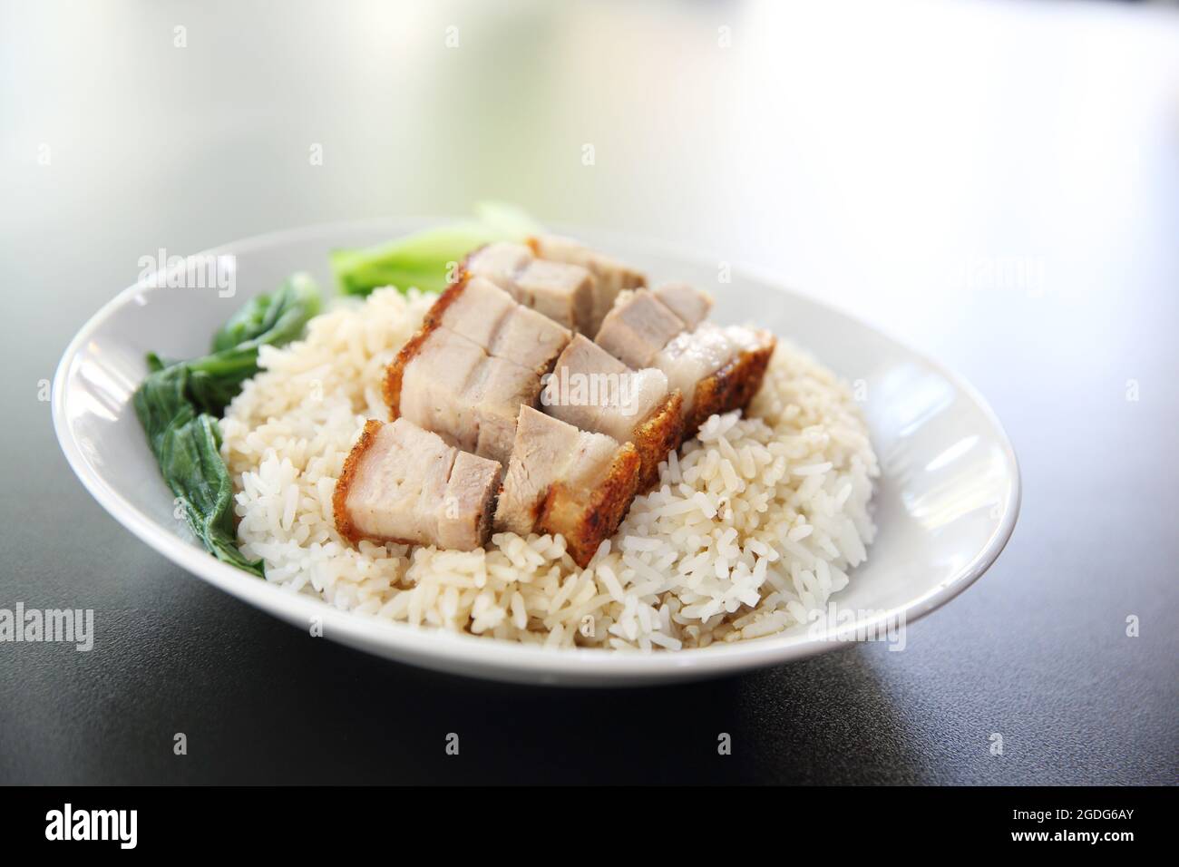 Rice crispy pork Stock Photo - Alamy