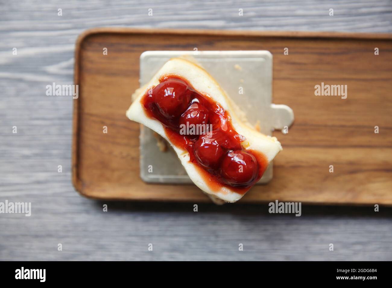 cherry cheese cake Stock Photo - Alamy