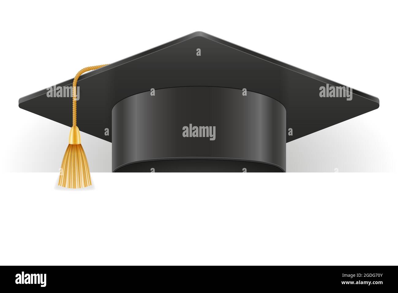 university college and academy graduate hat vector illustration ...