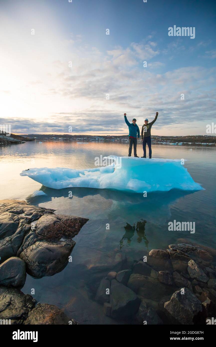 Men standing on an iceberg hi-res stock photography and images - Alamy