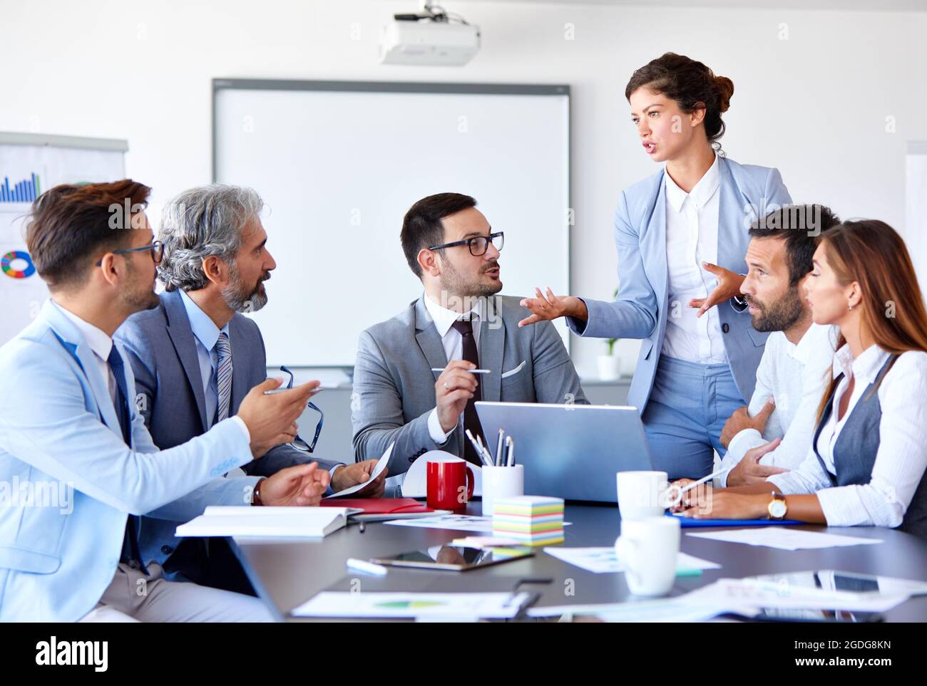 business meeting office conference team teamwork Stock Photo - Alamy