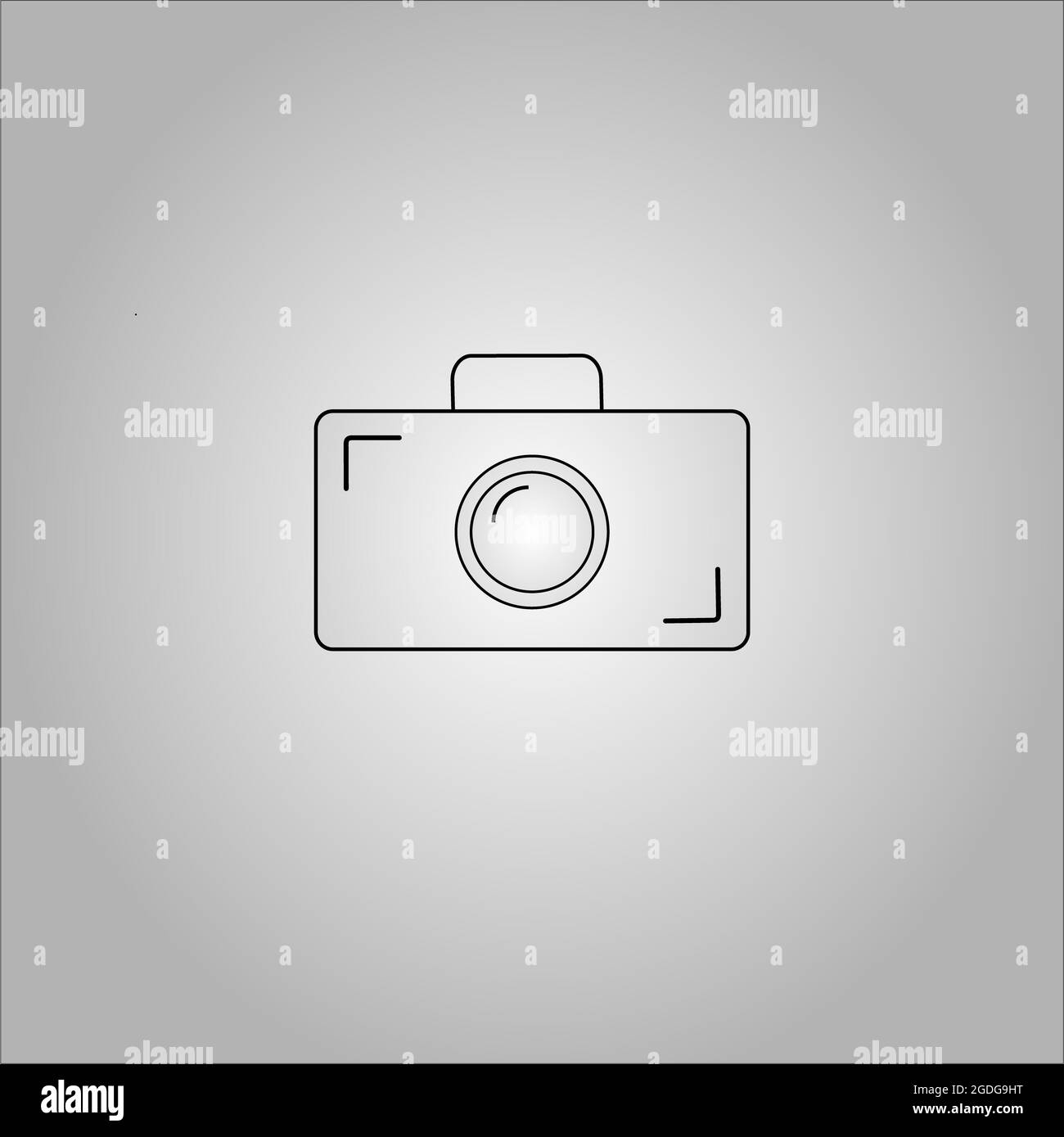 A camera just out of outline Stock Photo - Alamy