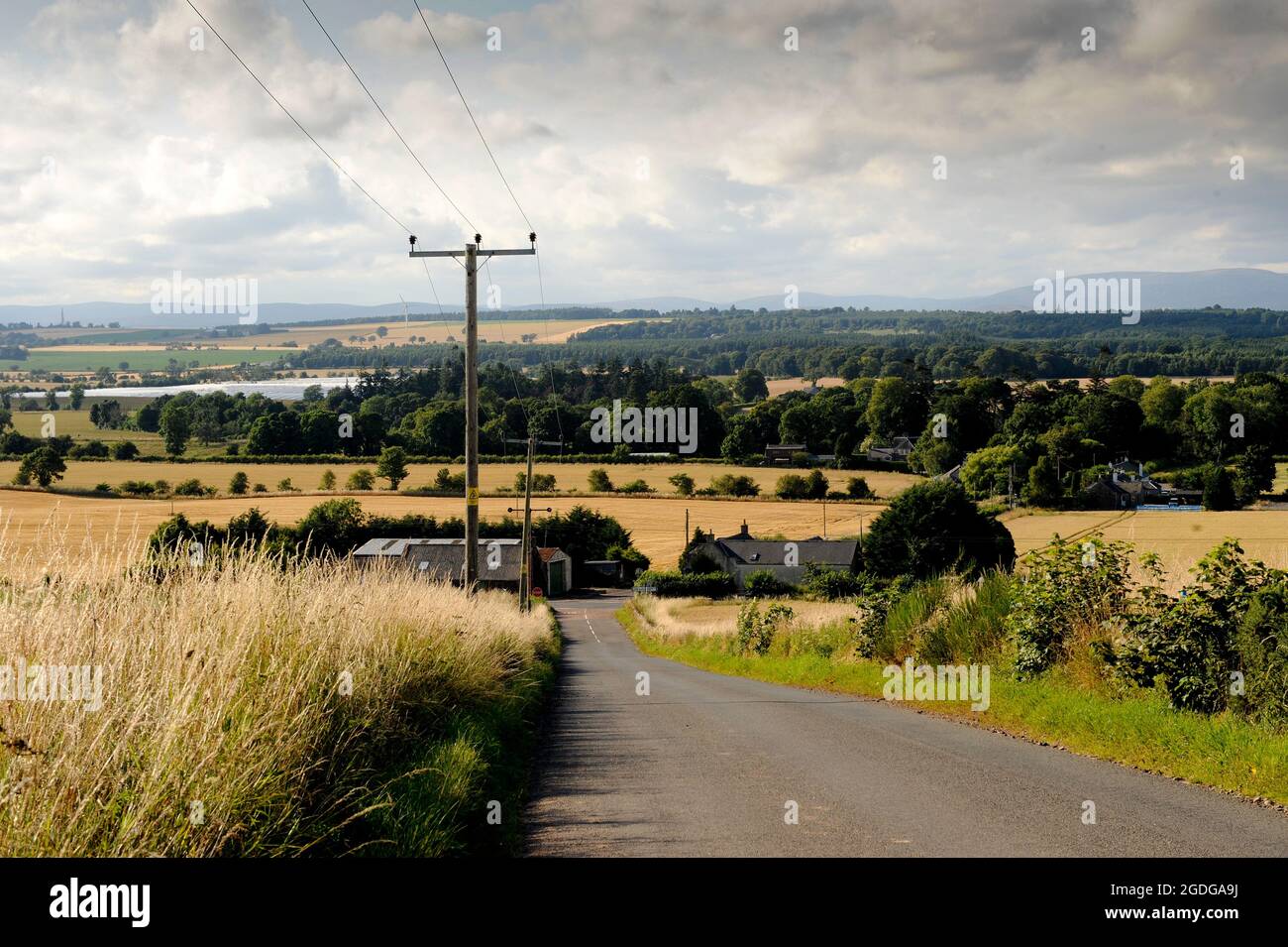 Farnell Crossroads, Angus, Scotland Stock Photo - Alamy