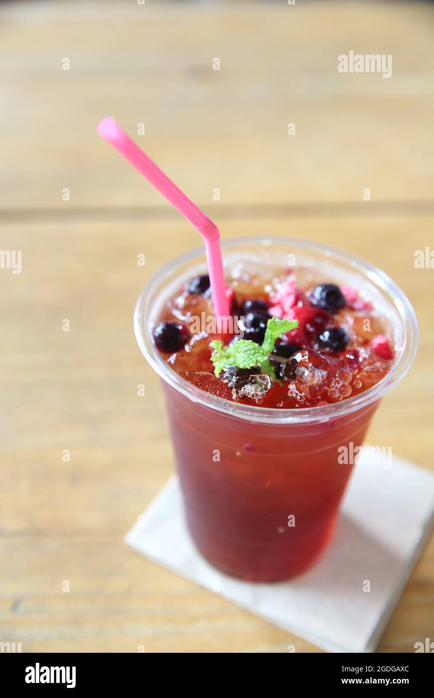 Berries cold tea hi-res stock photography and images - Alamy