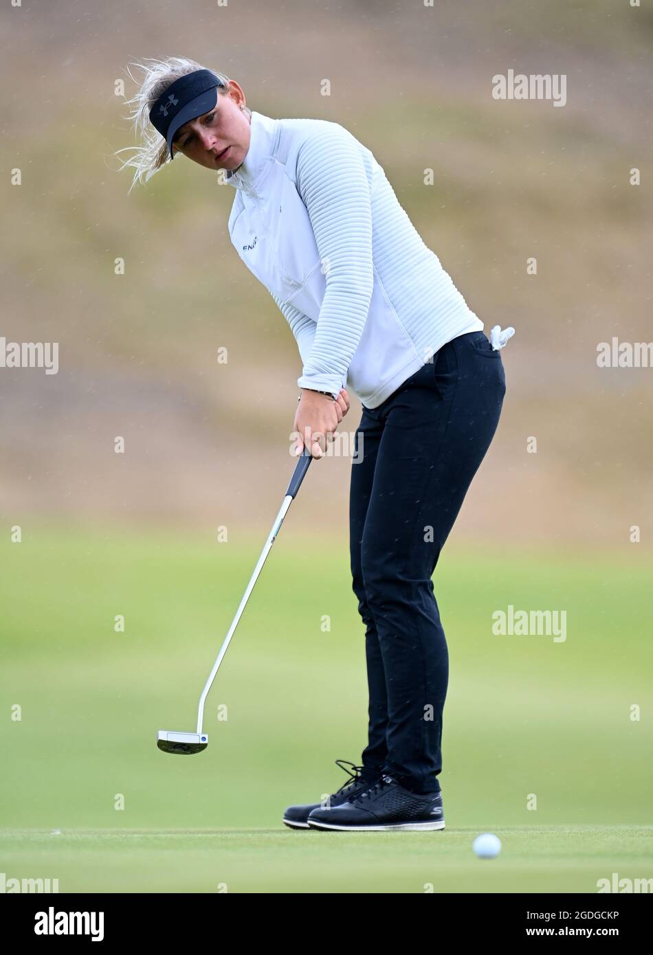 Denmark's Emily Kristine Pedersen during day two of the Trust Golf ...