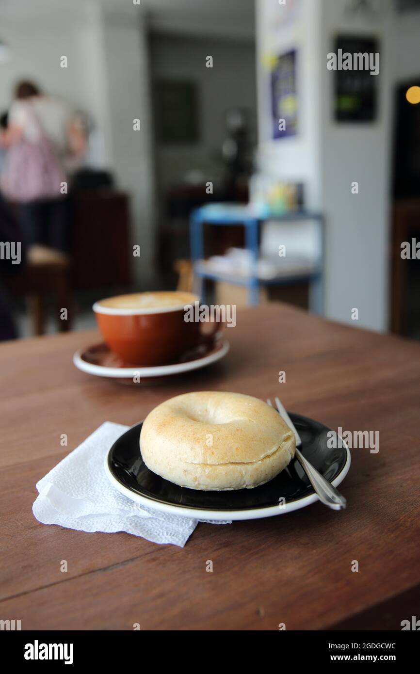 Bagel and coffee hi-res stock photography and images - Alamy