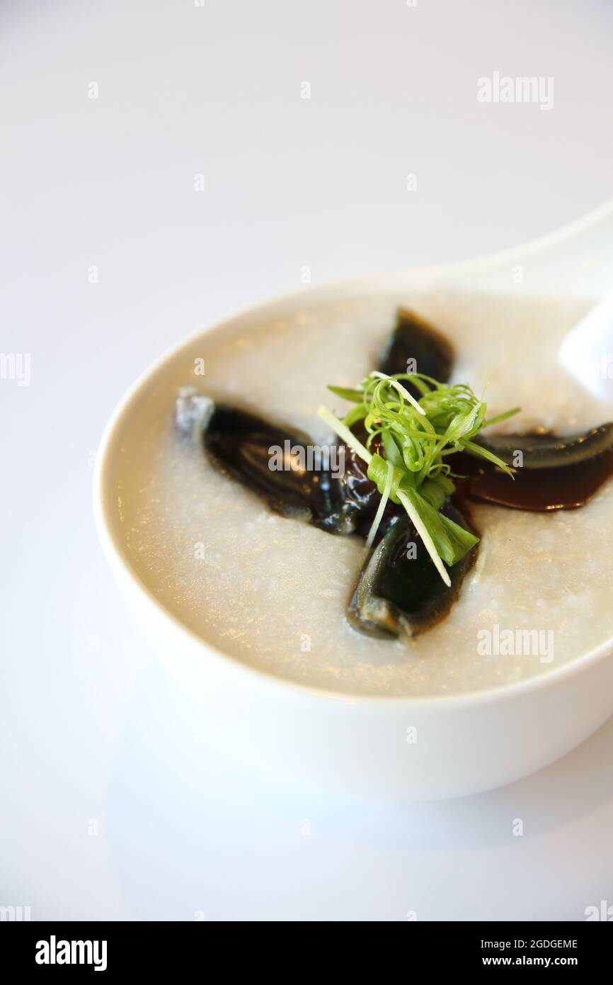 Hong kong food rice porridge Stock Photo - Alamy