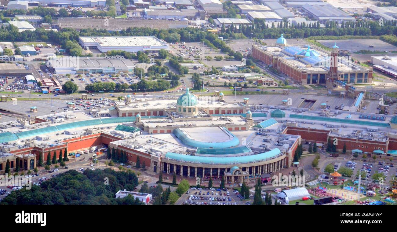 An aerial view of the trafford centre hi-res stock photography and ...