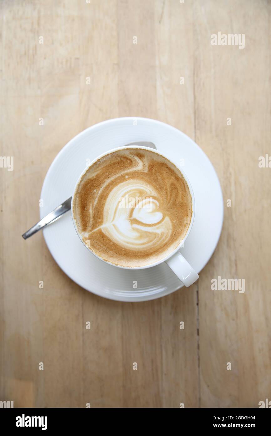 hot cappuccino coffee Stock Photo - Alamy