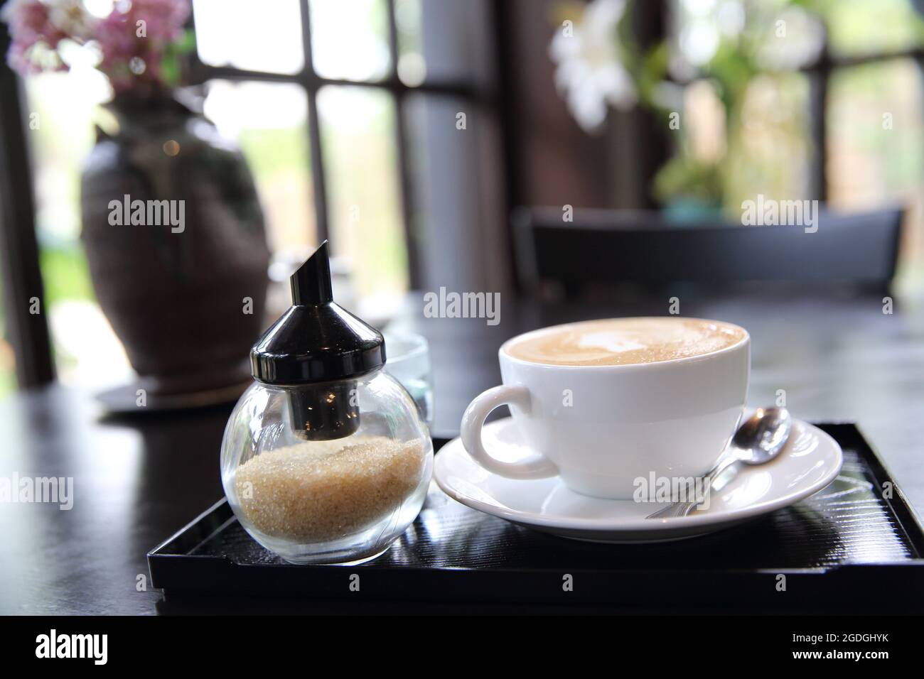 hot cappuccino coffee Stock Photo - Alamy