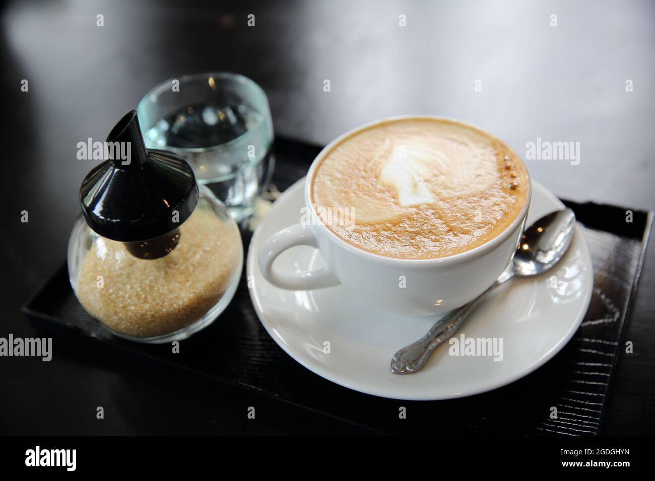 hot cappuccino coffee Stock Photo - Alamy