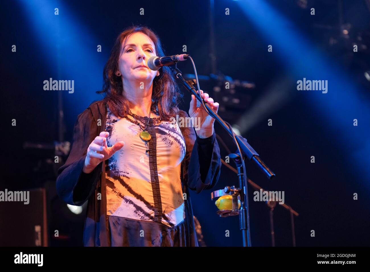 Moya Brennan also known as Máire Brennan performing at Wickham Festival ...