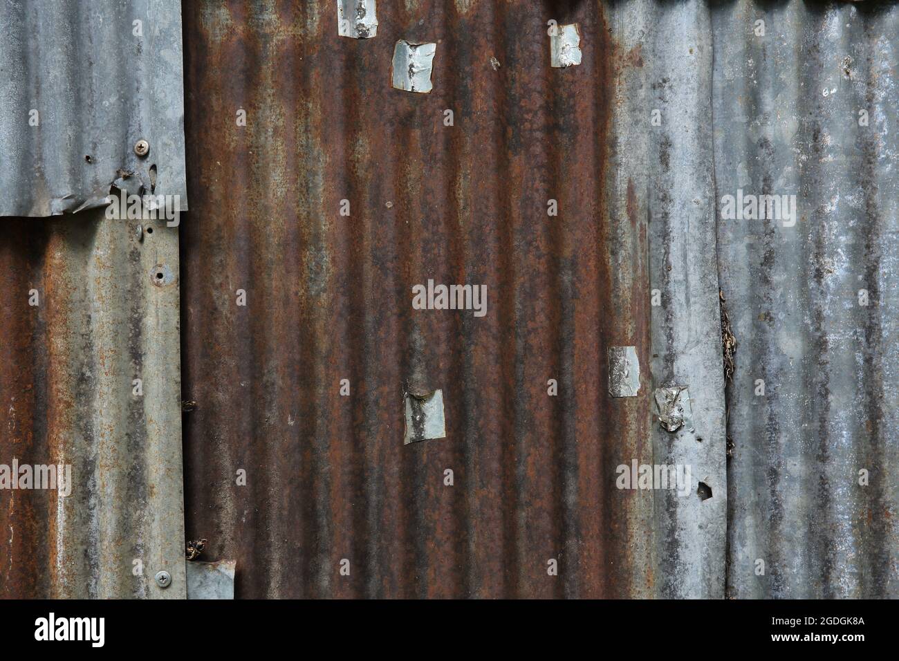 Old rusty galvanized zinc backgroud texture Stock Photo - Alamy