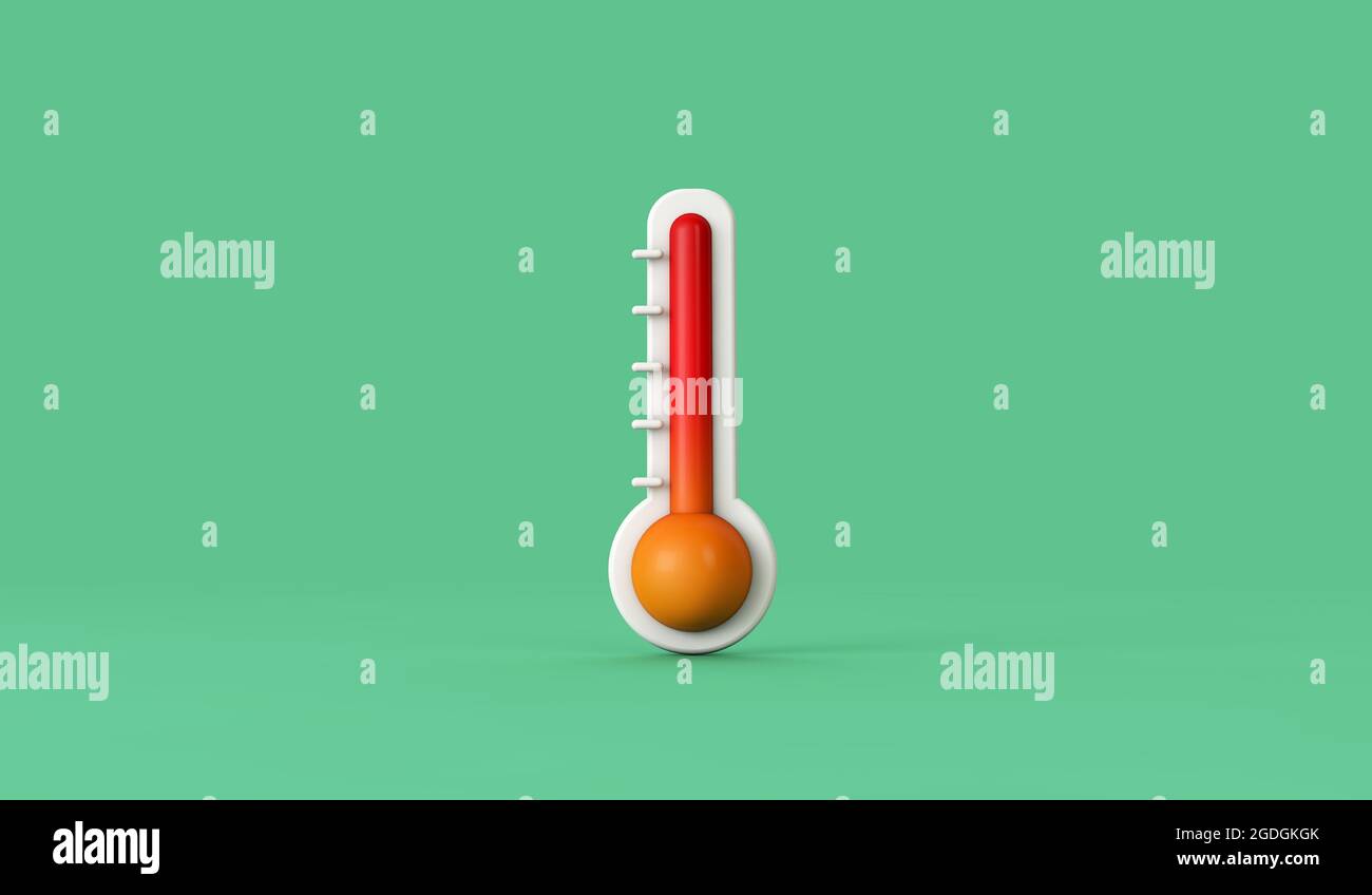 Weather thermometer showing climate change rising temperature levels ...